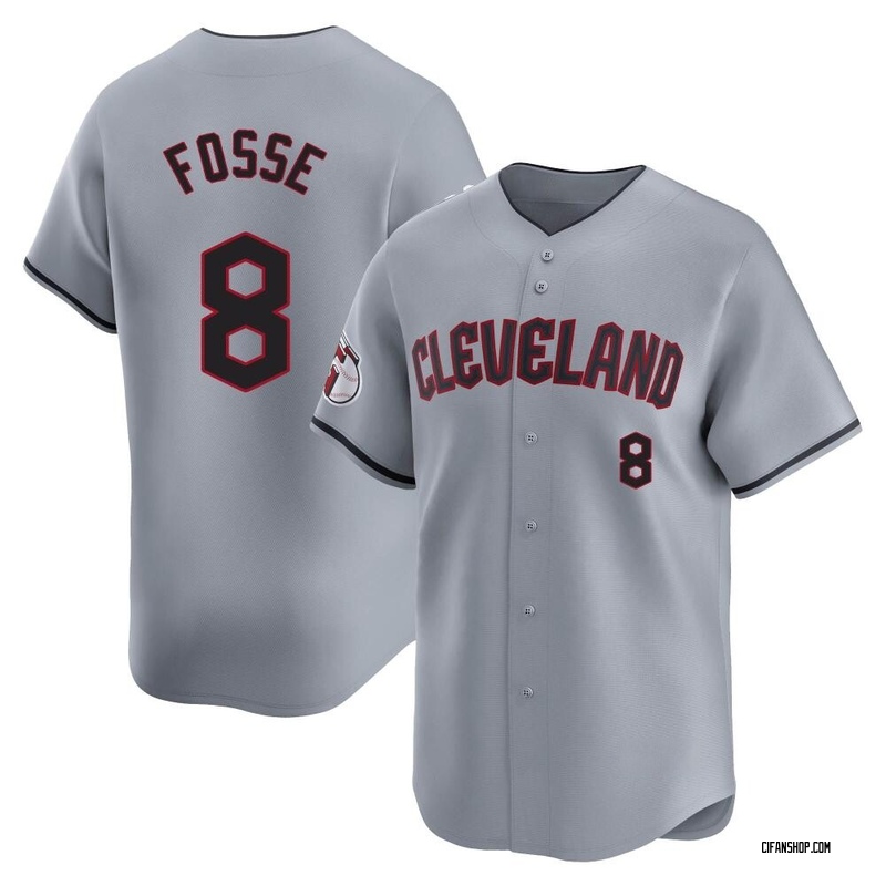 Gray Ray Fosse Men's Cleveland Guardians Road Jersey - Limited Big Tall ...
